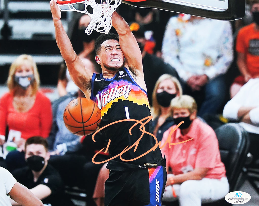 Devin Booker Phoenix Suns Signed Autographed 8x10 Dunk Photo – Sports ...