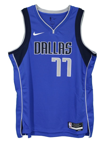 Luka Doncic Dallas Mavericks Signed Autographed Blue #77 Jersey ...